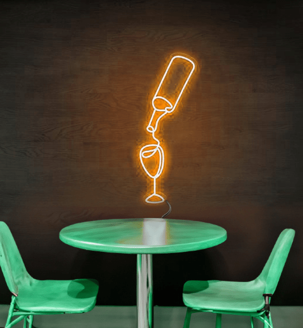 Wine Neon Sign - My Home Store